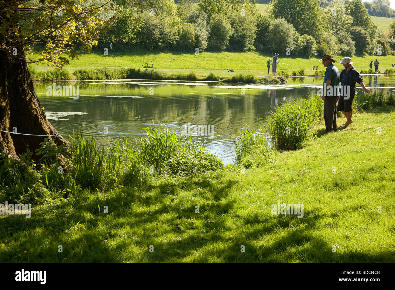 Meon Springs trout fishery, Hampshire, England Stock Photo - Alamy