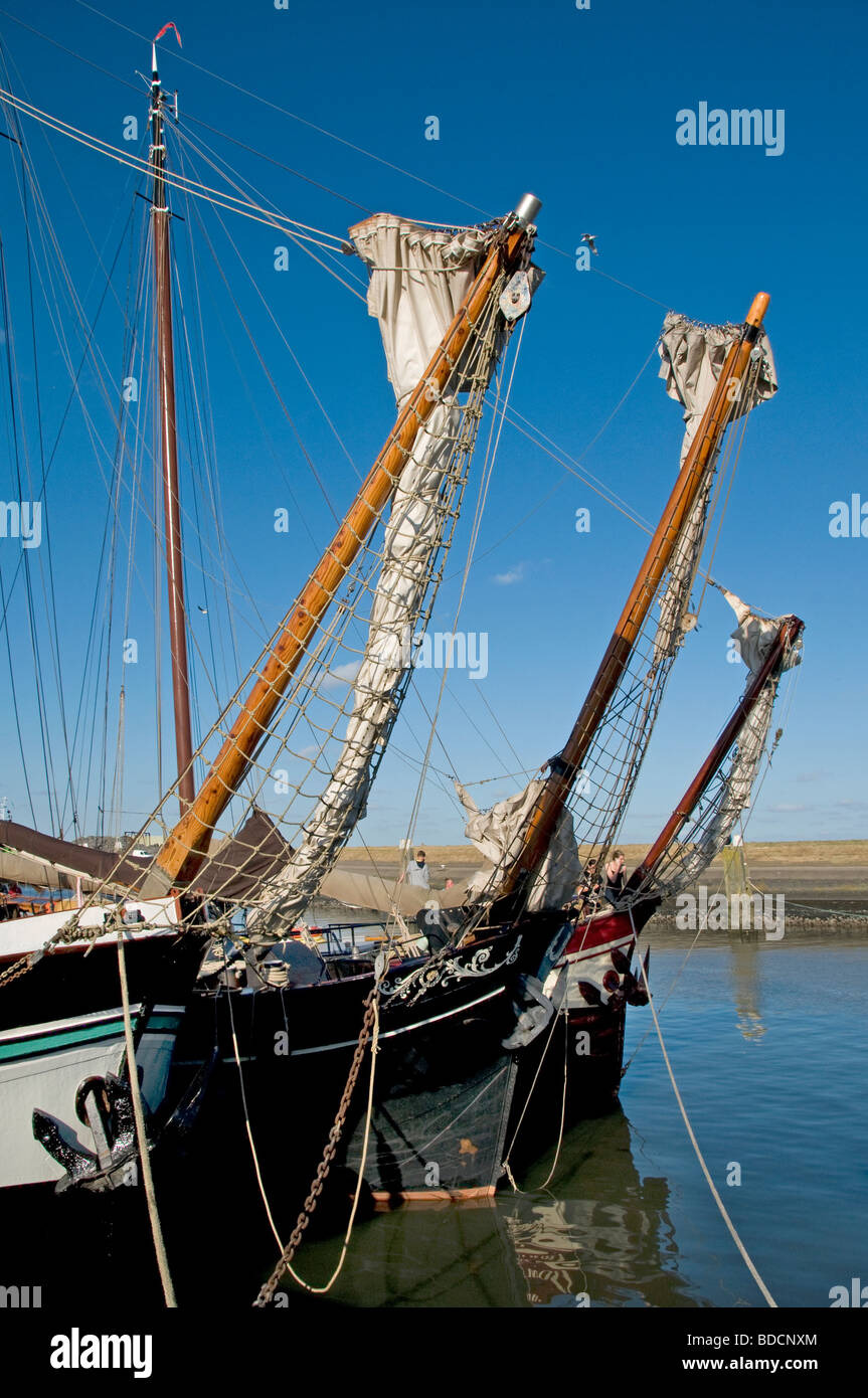 Texel Netherlands boat Oudeschild port harbor boat Wadden Sea Waddenzee ...