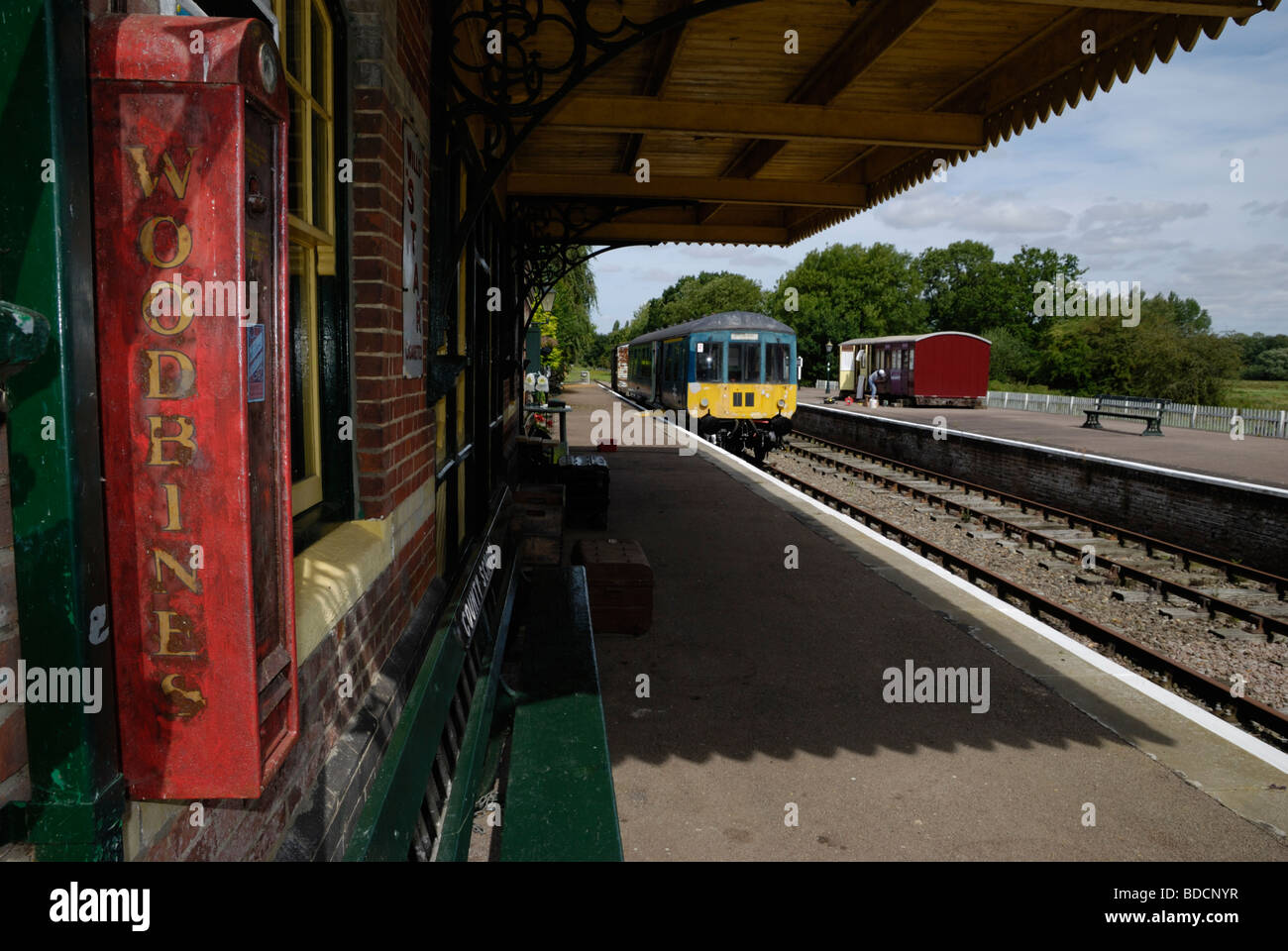 County School railway station, Norfolk, England Stock Photo - Alamy