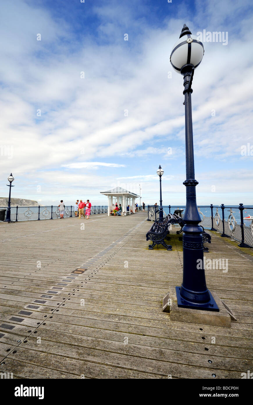 Pier at Swanage Dorset Stock Photo - Alamy