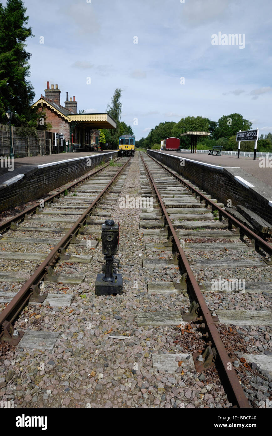 County School railway station, Norfolk, England Stock Photo - Alamy