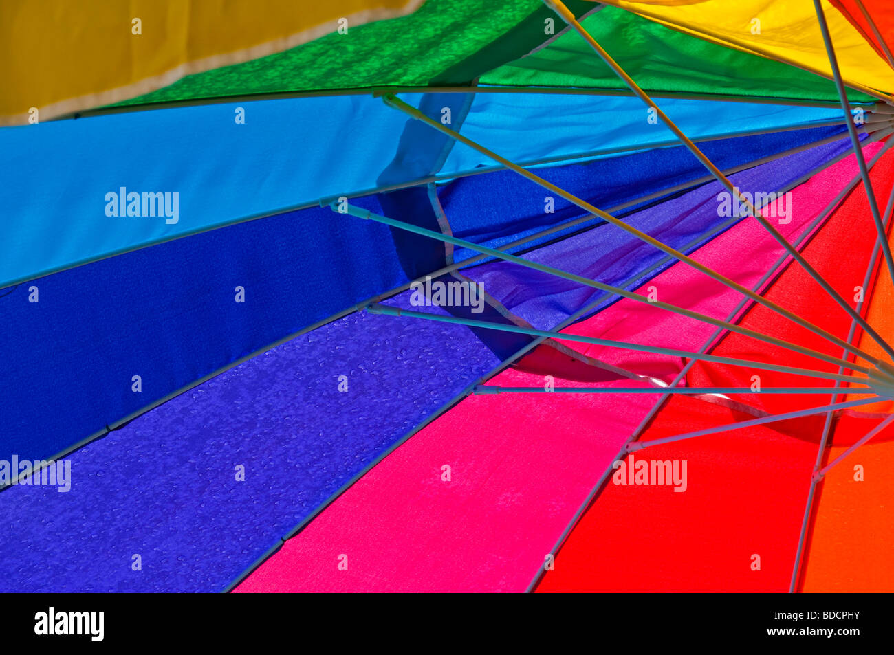 Colourful beach umbrella hi-res stock photography and images - Alamy