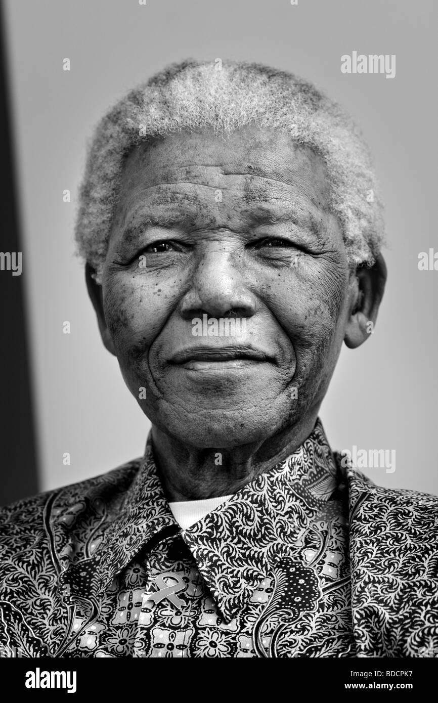 Portrait of Nelson Mandela Stock Photo - Alamy Portrait of Nelson Mandela Stock Photo - Alamy