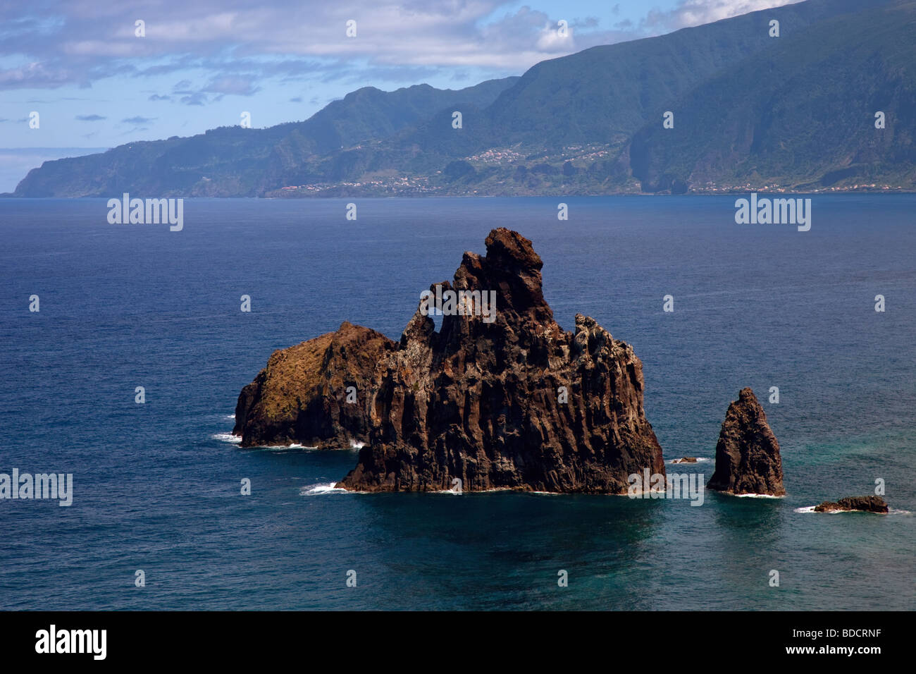 View of the Western Madeira island coast portugal Stock Photo - Alamy