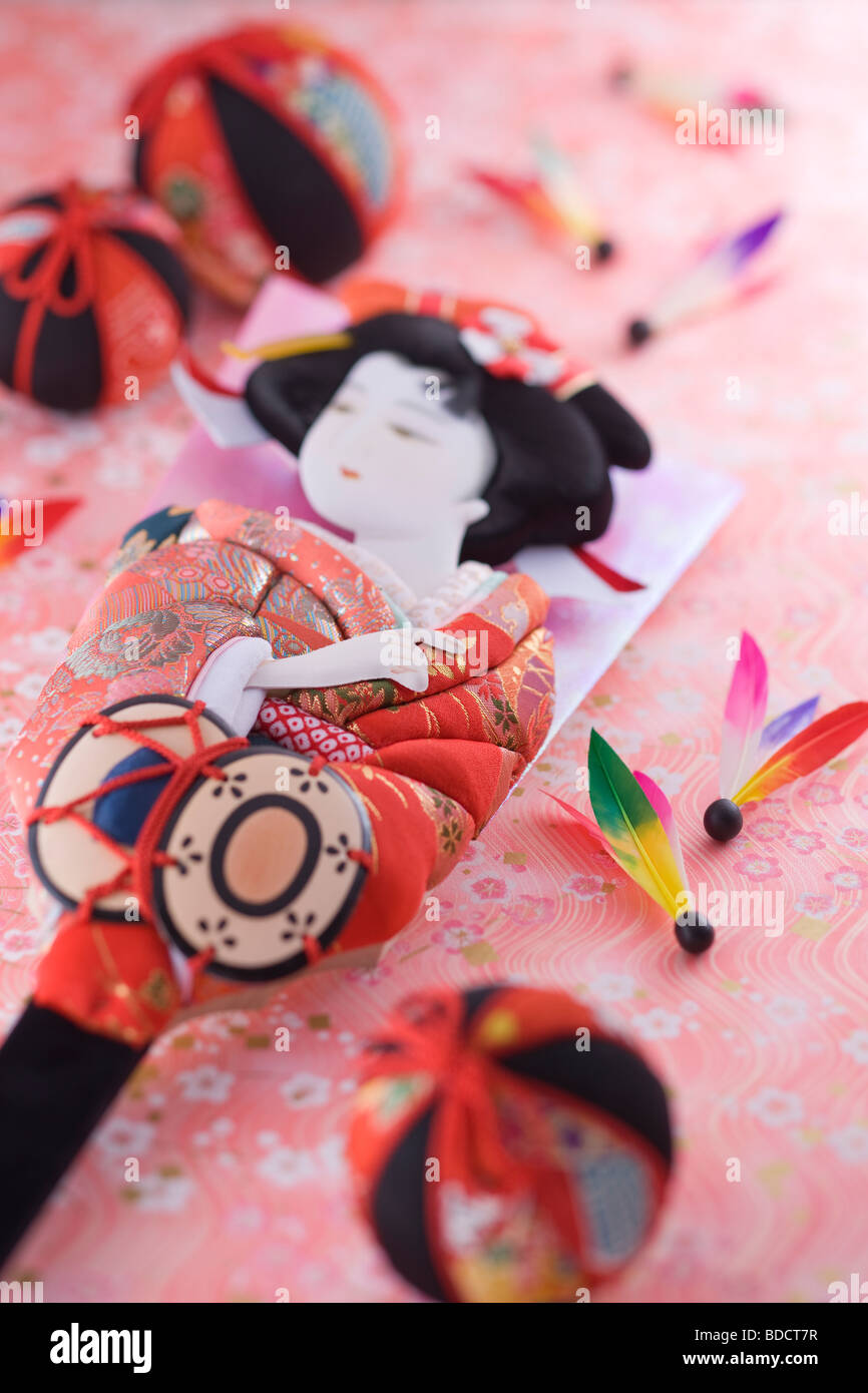 Battledore Japanese Shuttlecock High Resolution Stock Photography and ...