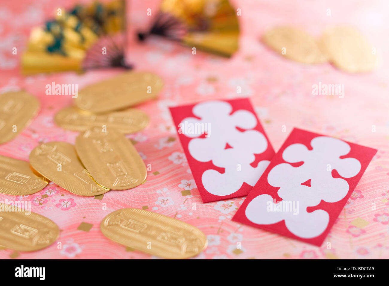 Japanese fortune ornaments Stock Photo - Alamy