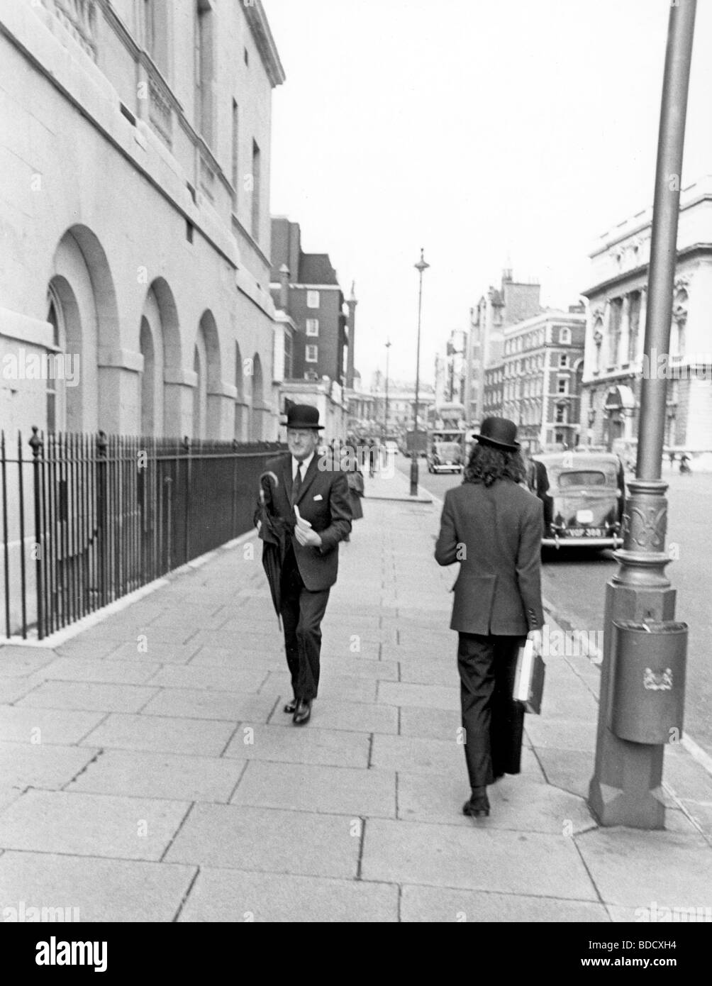 FRANK ZAPPA - US rock musician strolling down Whitehall in September ...