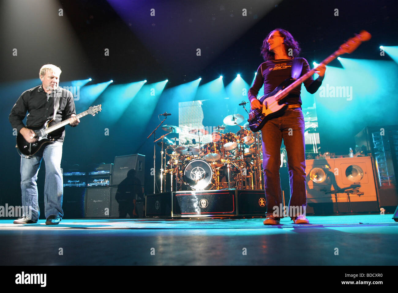 RUSH - Canadian rock group at Wembley Stadium, London, on 30th ...