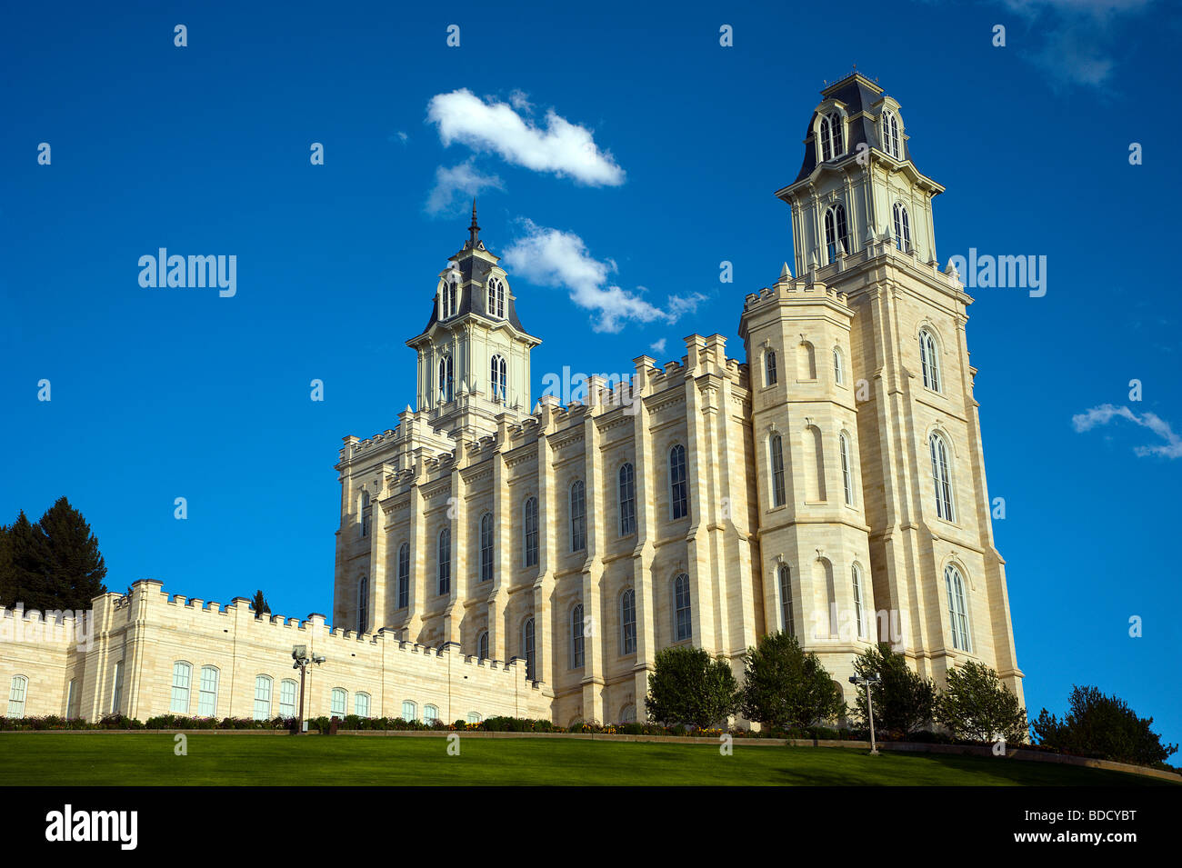 The Manti Utah Temple Stock Photo - Alamy