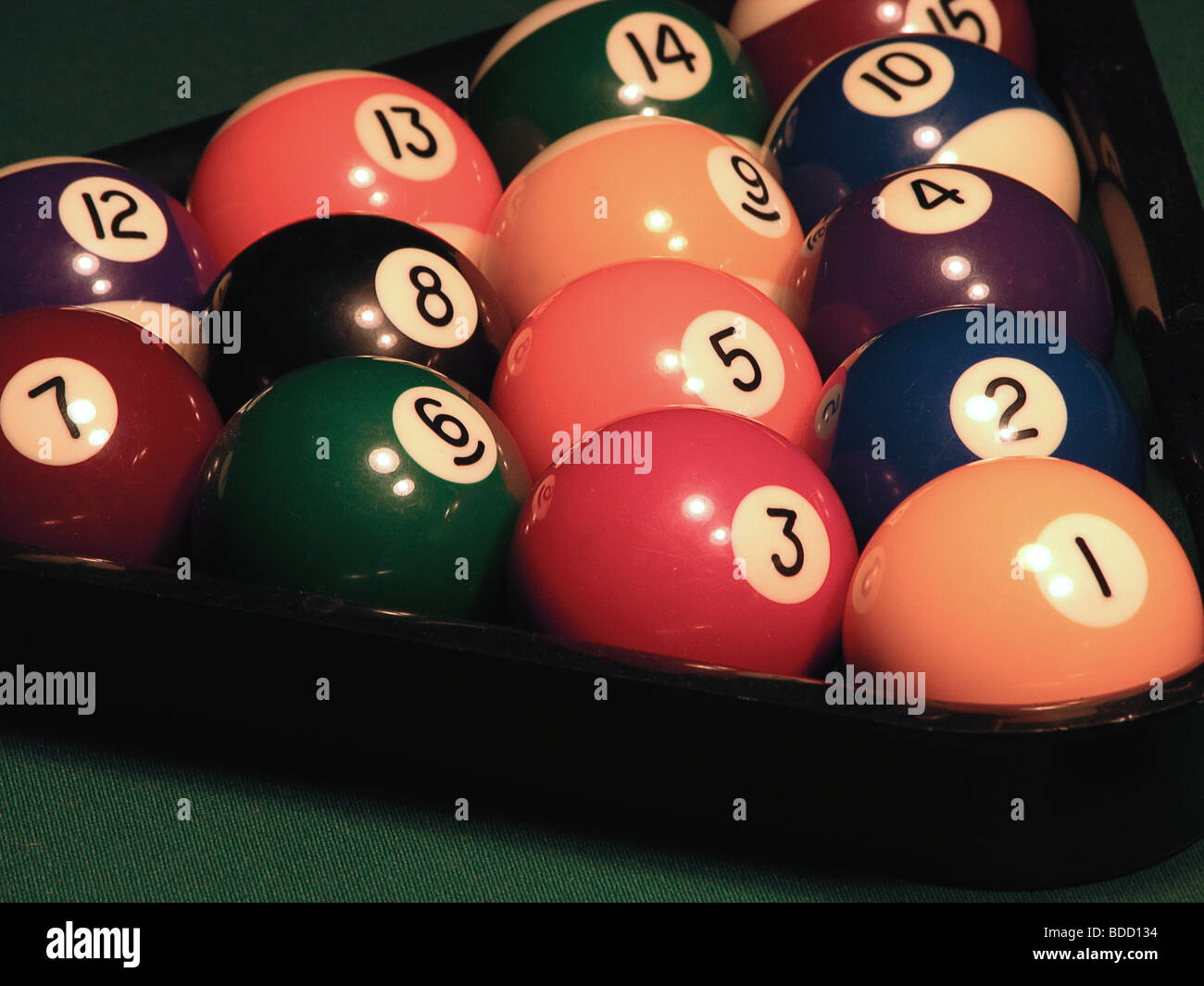 Billiards, ball, billiard table, a stick Stock Photo - Alamy
