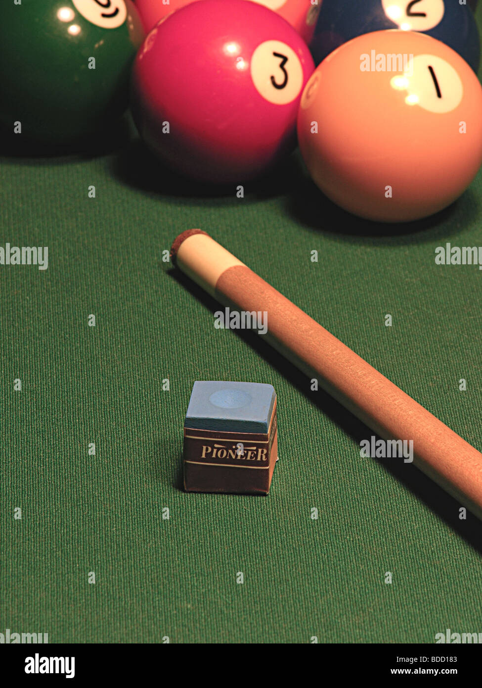Billiards, ball, billiard table, a stick Stock Photo - Alamy
