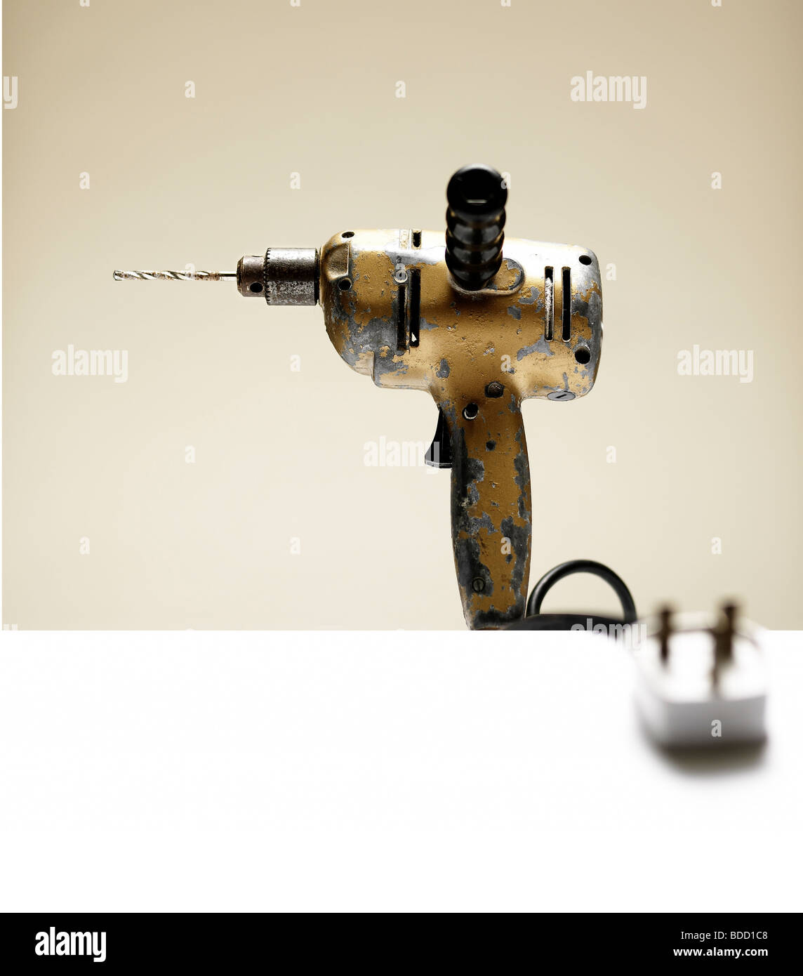 An old gold drill Stock Photo - Alamy
