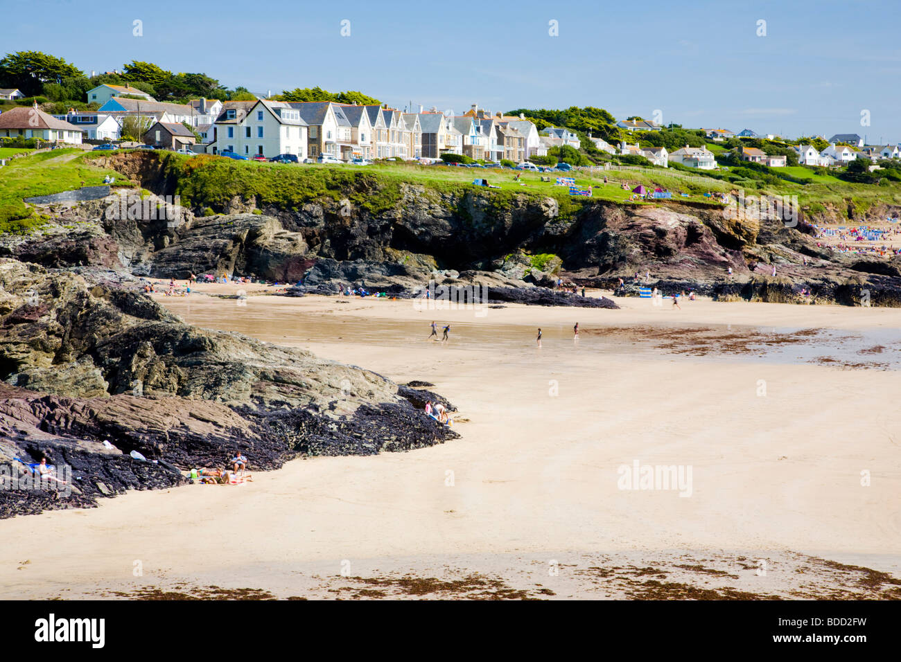 New Polzeath, Cornwall, England, UK Stock Photo - Alamy