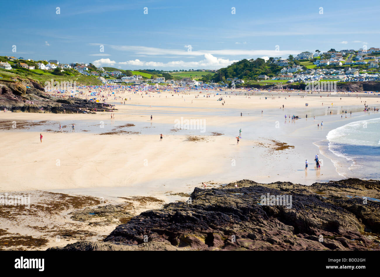 Polzeath beach hi-res stock photography and images - Alamy