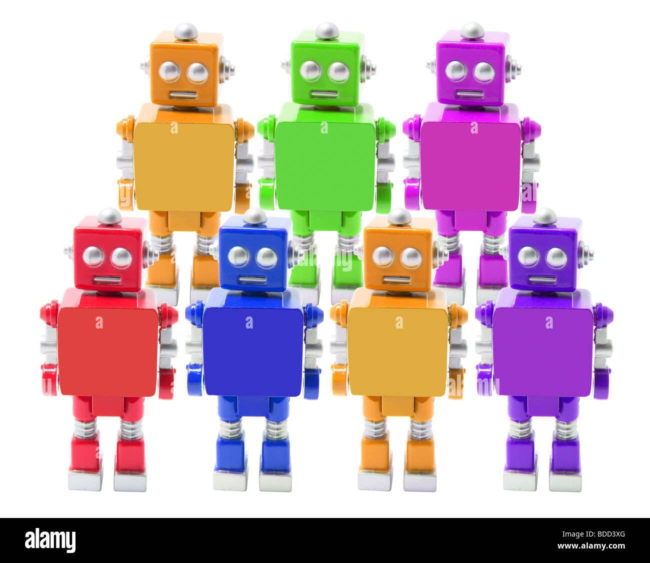 Colorful robots Cut Out Stock Images & Pictures - Alamy