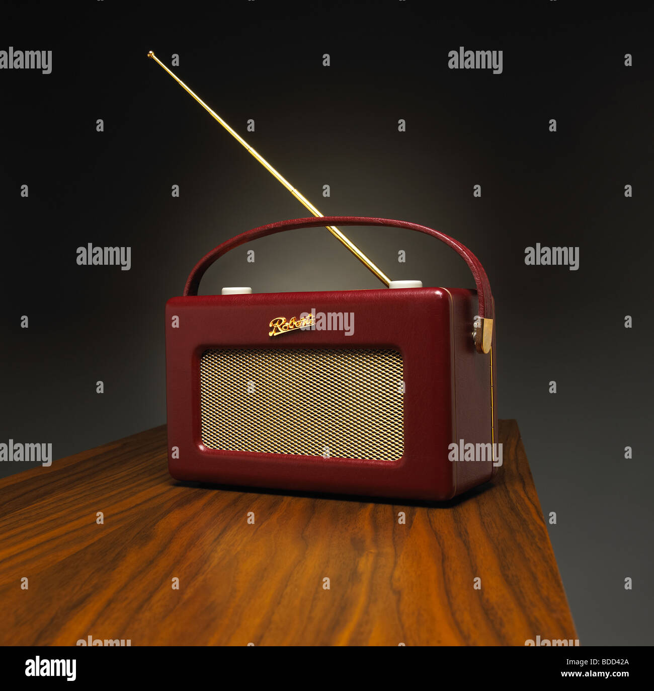 Classic Leather Roberts Radio Stock Photo - Alamy
