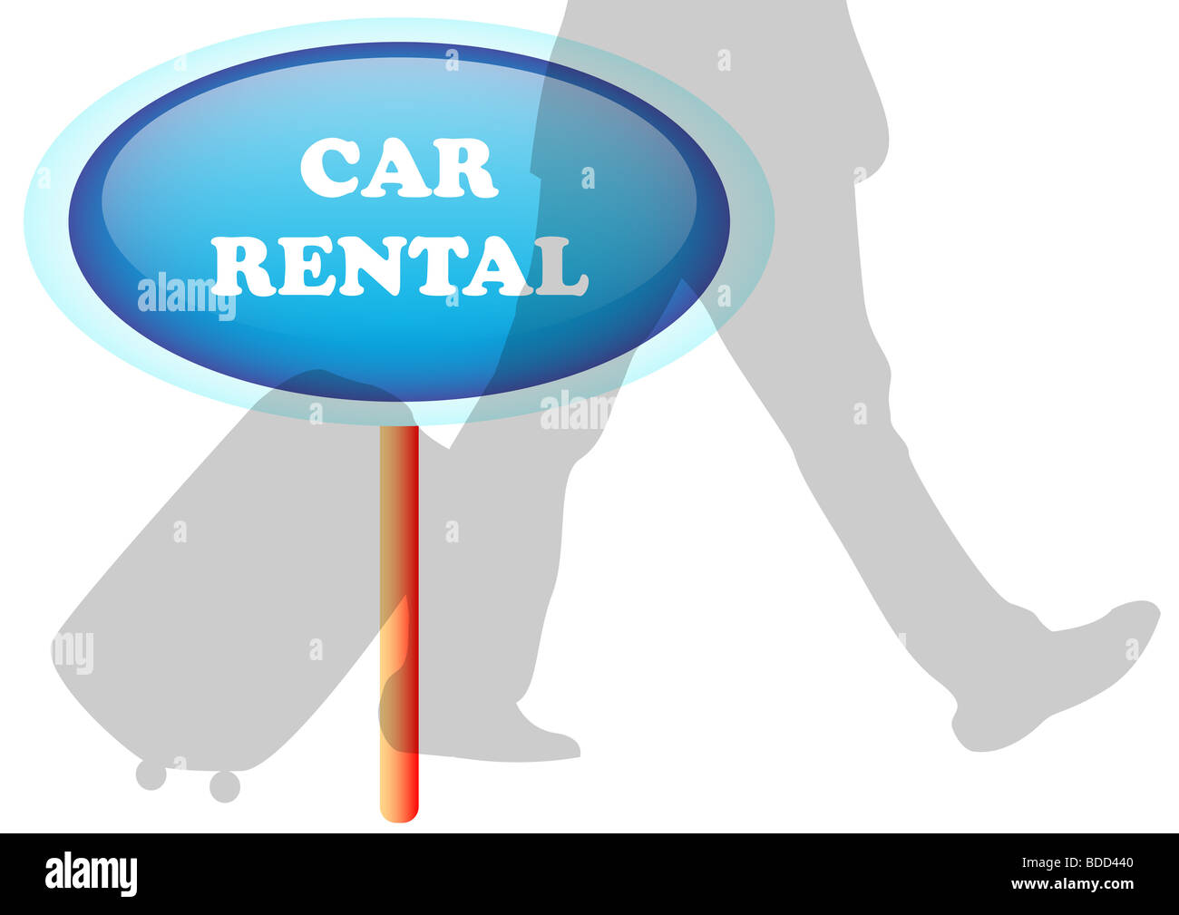 Car Rental sign Stock Photo - Alamy