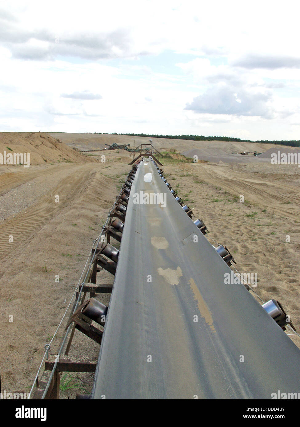 sand pit, gravel pile, dune, machine, transmission belt Stock Photo - Alamy
