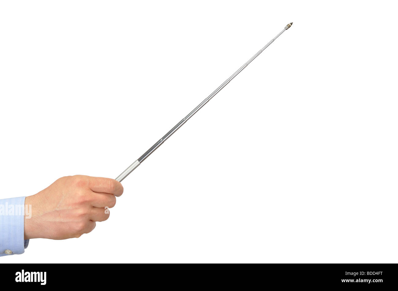 Hand holding pointing stick hi-res stock photography and images - Alamy