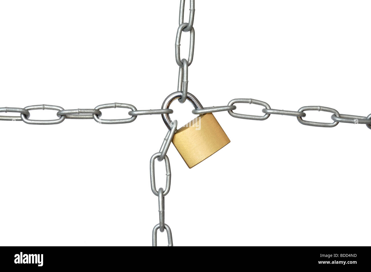 Chain and Padlock Stock Photo - Alamy