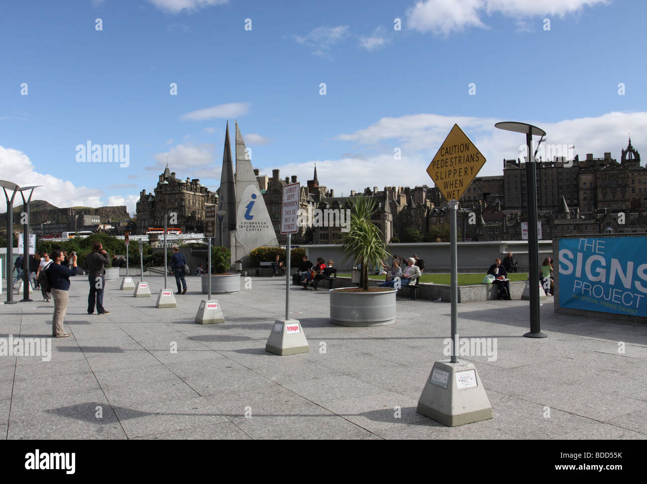 Signspotting project exhibit on roof of Princes Mall Edinburgh Scotland ...