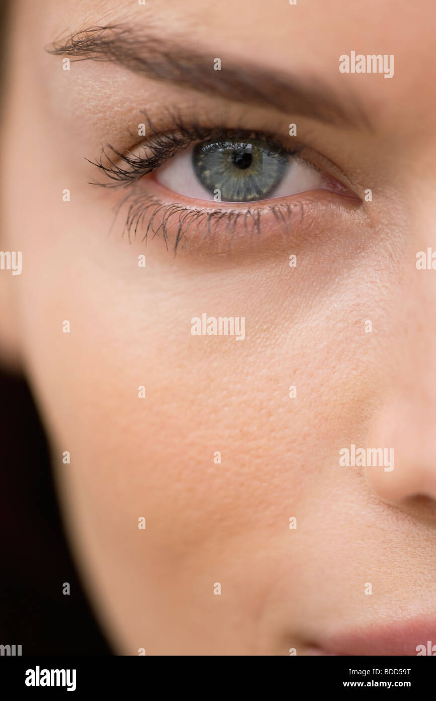 Close up photography of a womans eye hi-res stock photography and ...