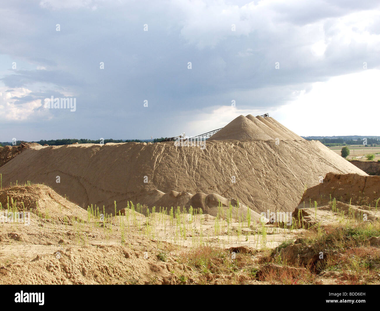 sand pit,gravel,pile, dune Stock Photo - Alamy