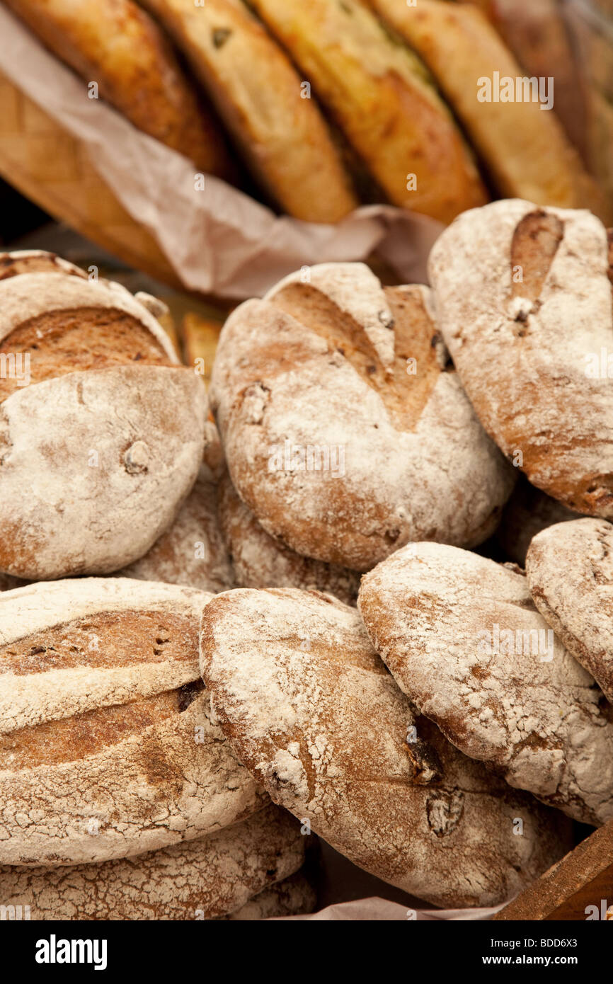 Loaves of bread for sale Stock Photo - Alamy