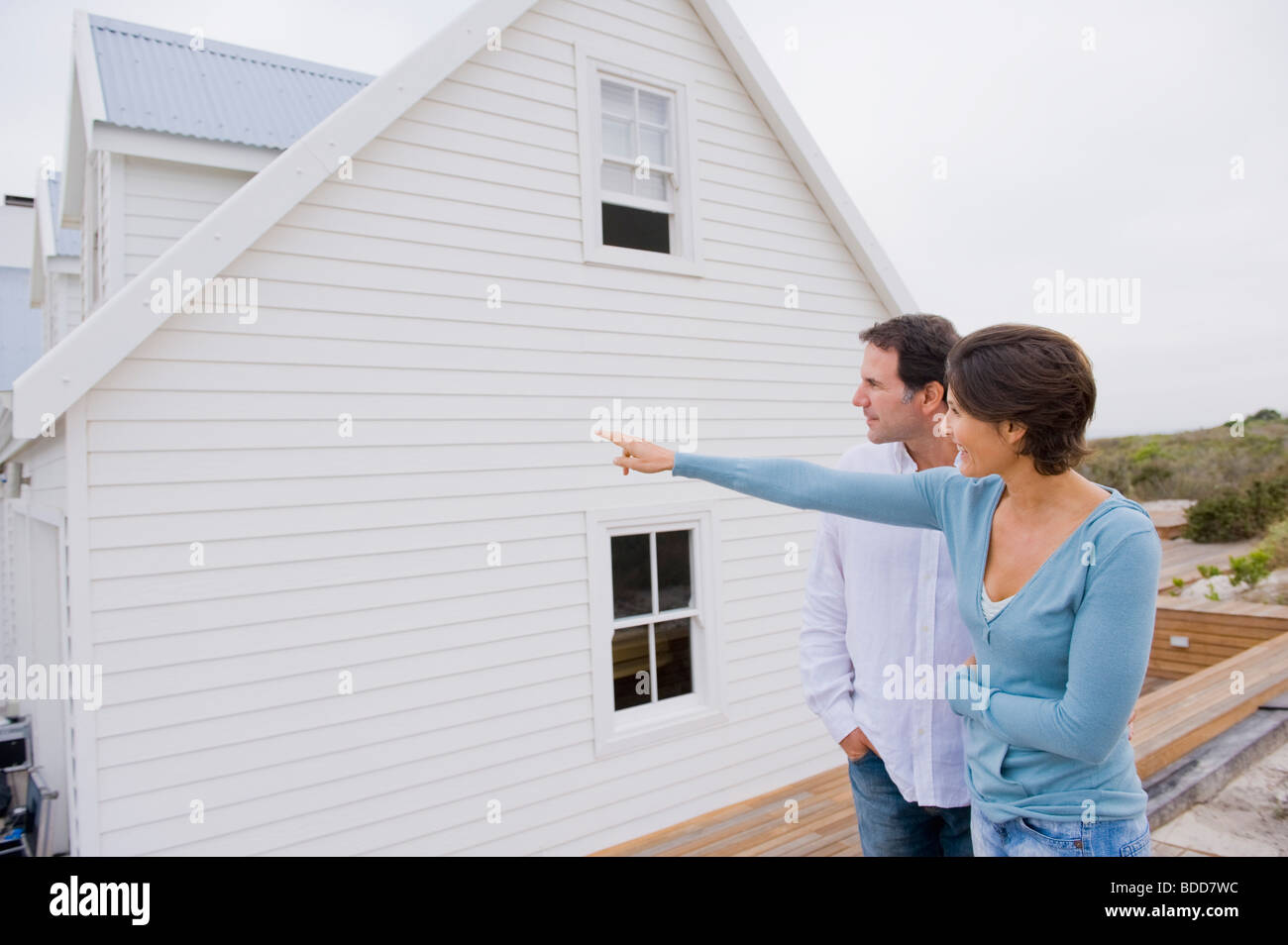 Man pointing towards sky hi-res stock photography and images - Alamy