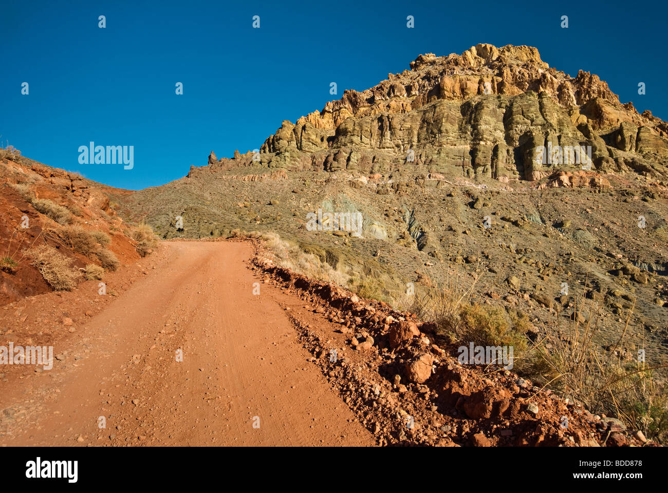 Titus Canyon Road near the Summit in Grapevine Mountains, Death Valley ...