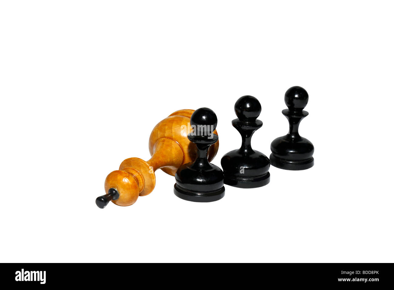 Three against one and the king is droping Stock Photo - Alamy