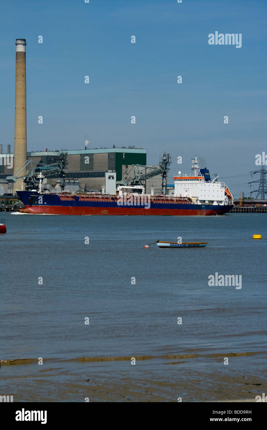 The Chemical Oil Product Tanker Pembroke Fisher Cruising Up The River ...
