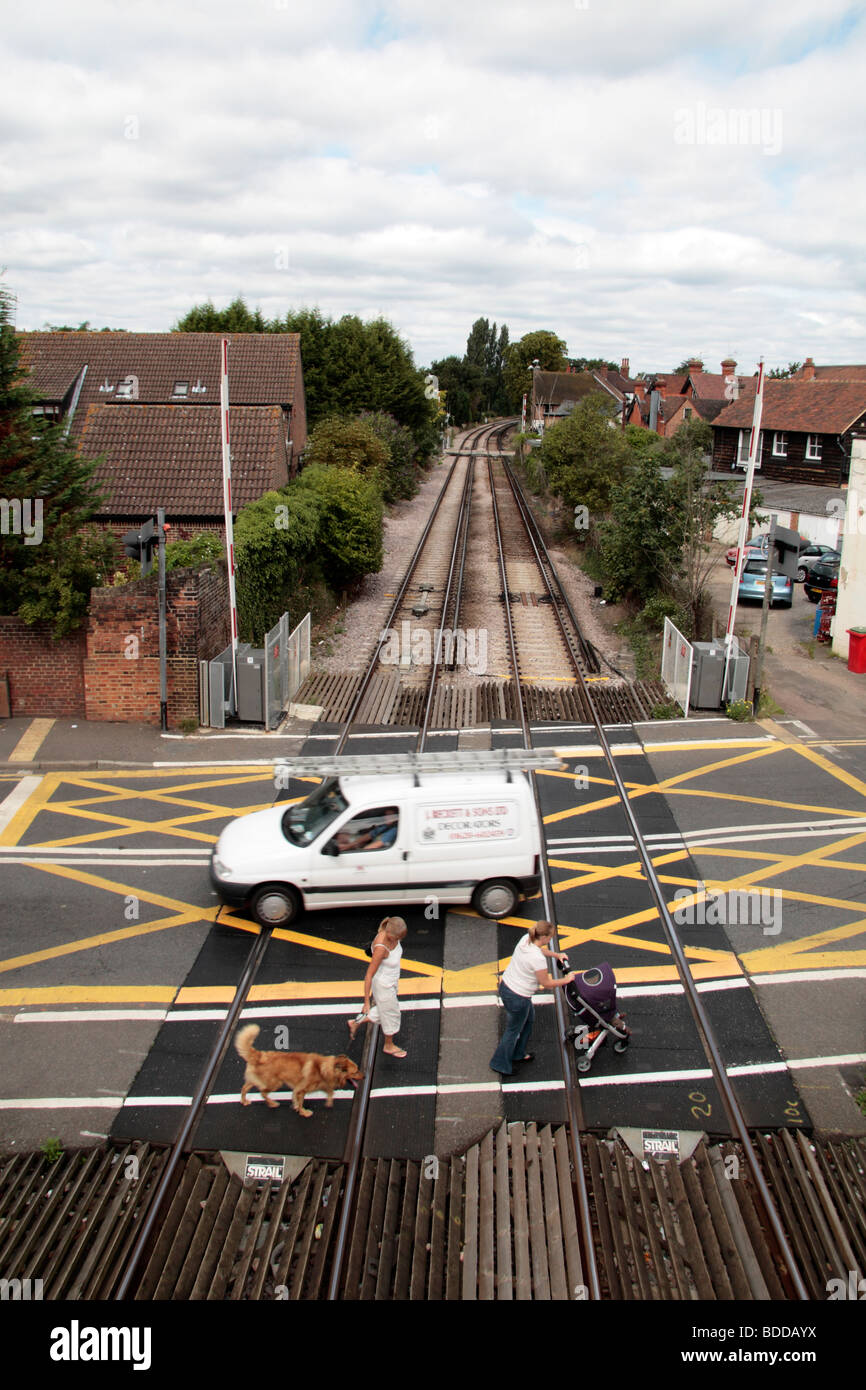 Pedestrian crossing and railway hi-res stock photography and images - Alamy
