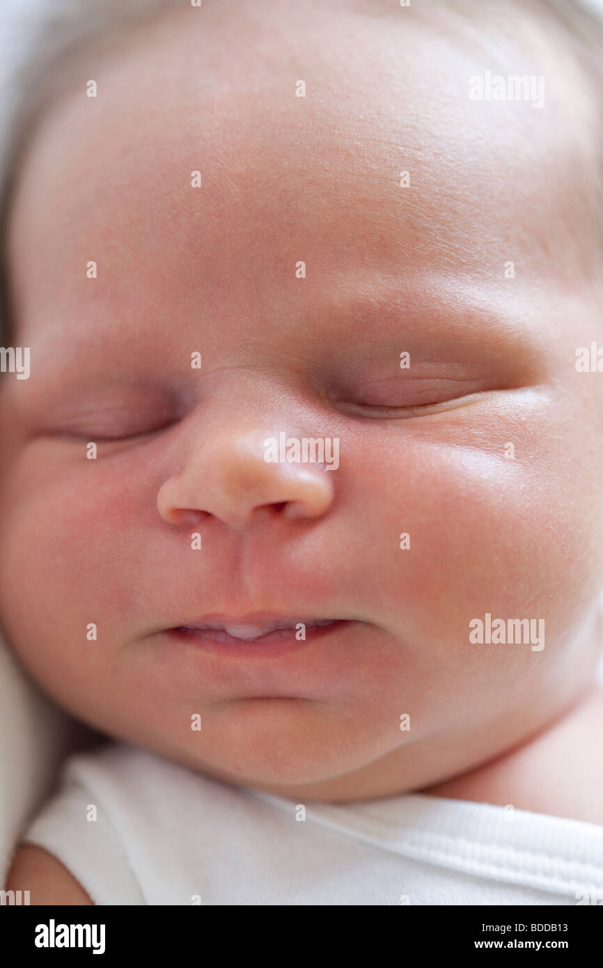 Baby weeks sleeping hi-res stock photography and images - Alamy