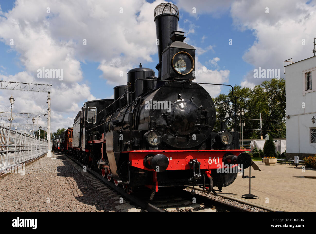 Russian retro steam locomotive hi-res stock photography and images - Alamy