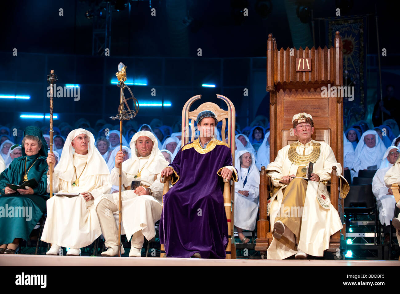 CERI WYN JONES being crowned for his winning series of poems at the ...
