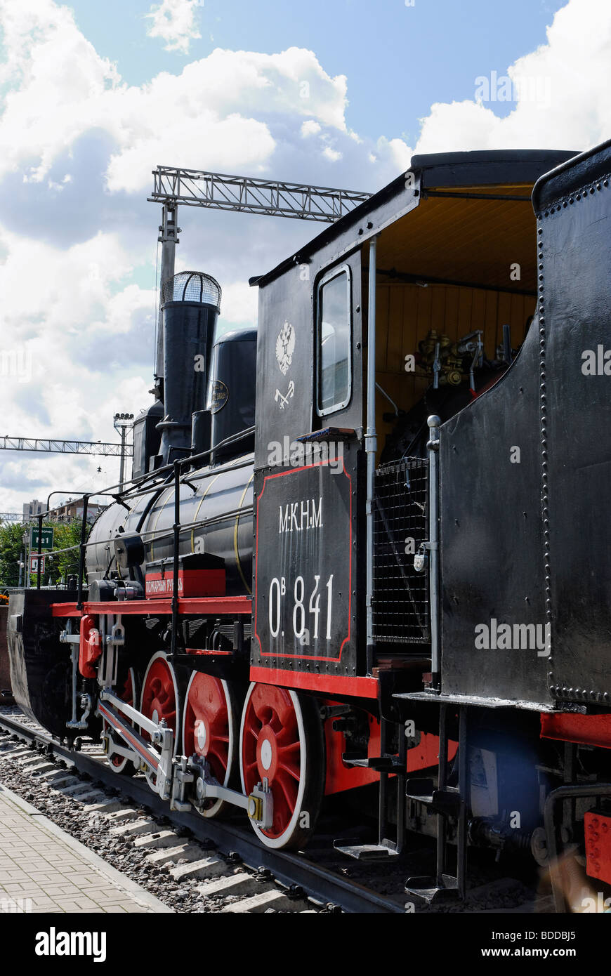 Russian retro steam locomotive Ov-841. Built in 1903 Stock Photo - Alamy