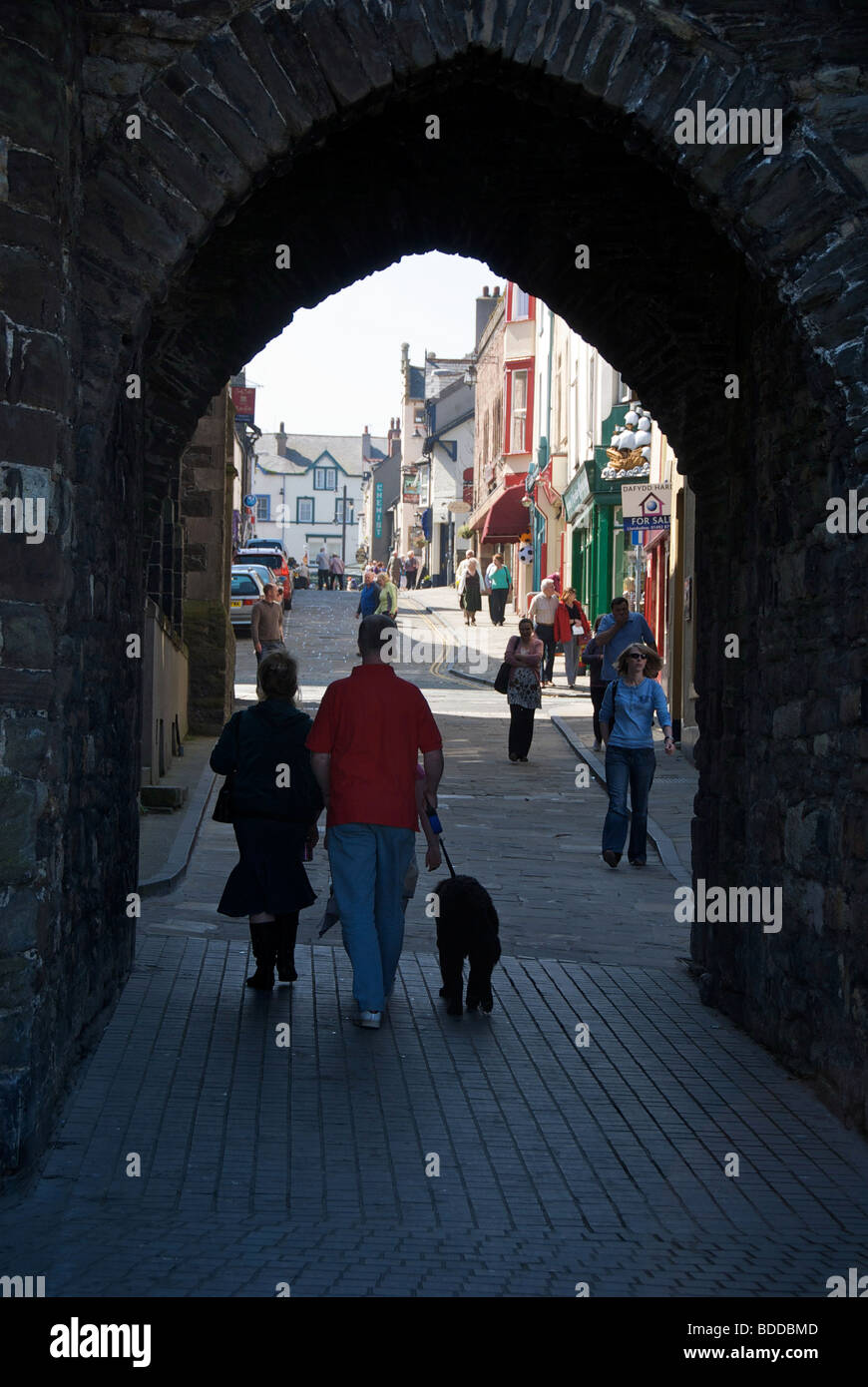 Conwy North Wales UK Street Arch Stock Photo - Alamy