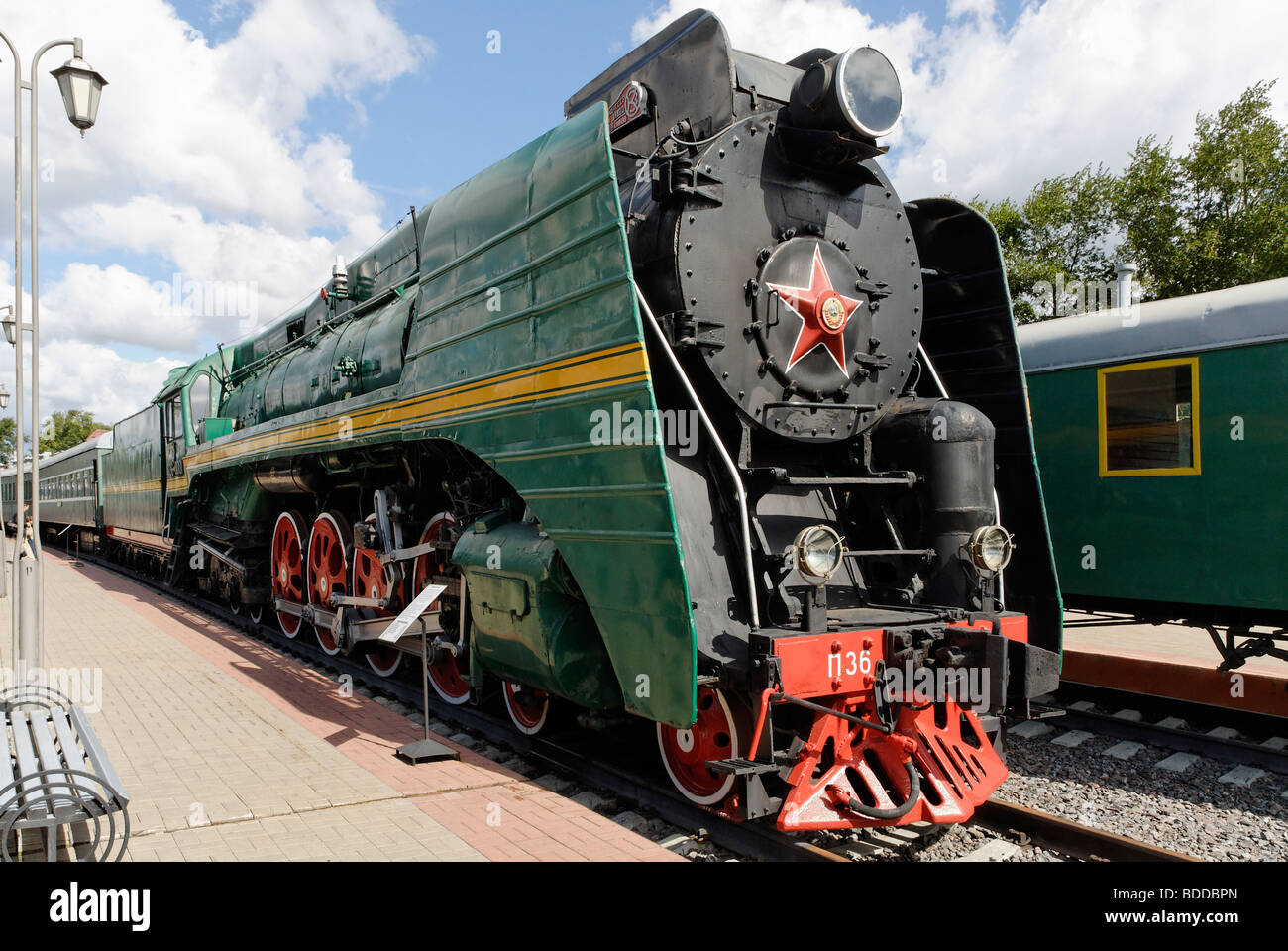 Soviet steam locomotive P36-0001. Built in 1950 Stock Photo - Alamy