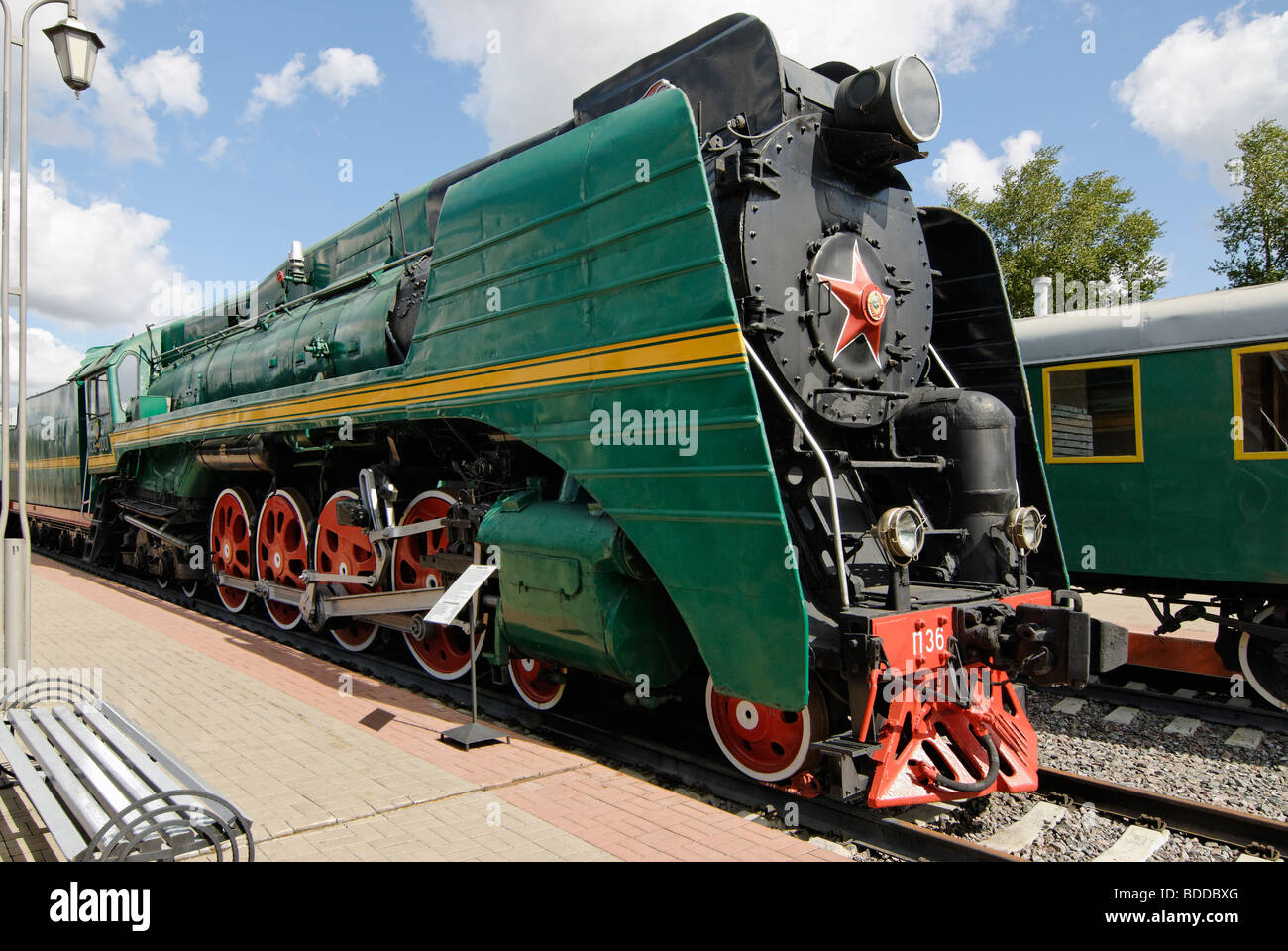Soviet steam locomotive P36-0001. Built in 1950 Stock Photo - Alamy
