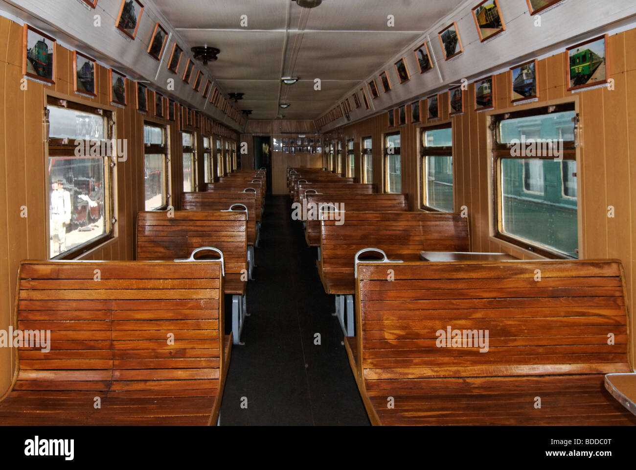 Inside of the intercity Soviet van Stock Photo - Alamy