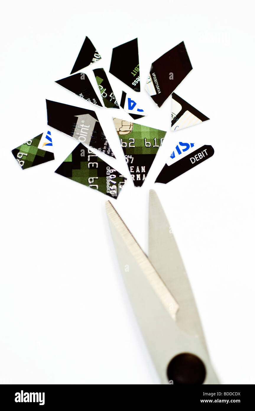 Cutting Up Credit Cards High Resolution Stock Photography and Images ...