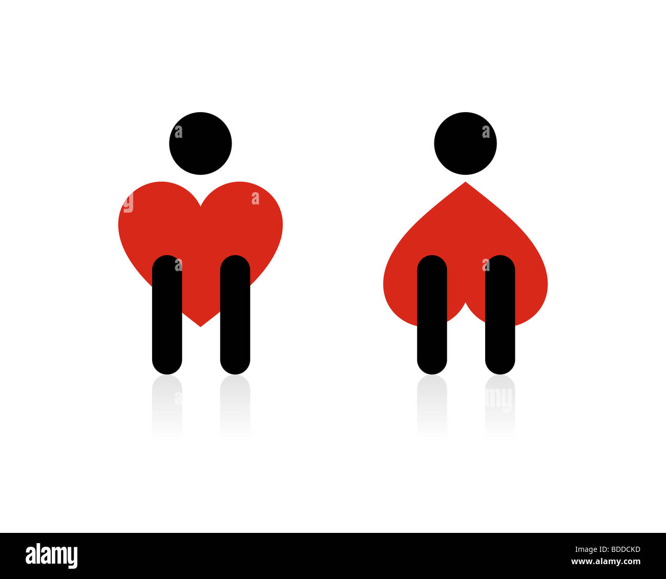 Boy girl pictograms Cut Out Stock Images & Pictures - Alamy