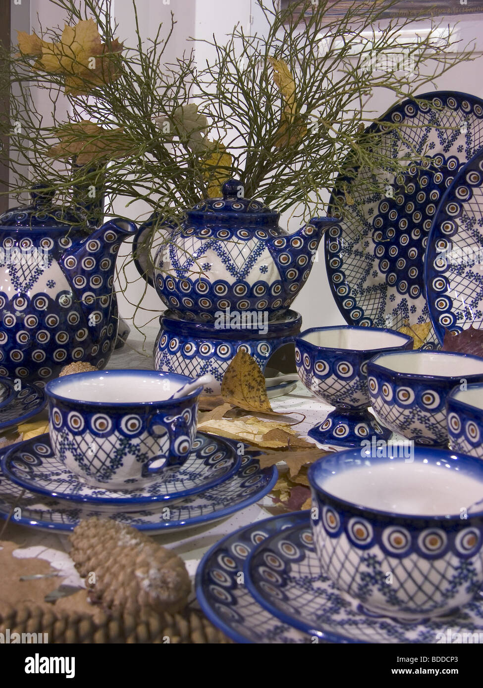 Porcelain from Boleslawiec in Poland Stock Photo - Alamy
