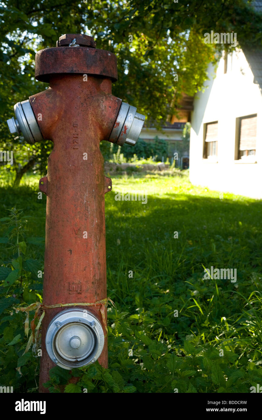 Water outlet in suburb of Kranj, Slovenia Stock Photo - Alamy