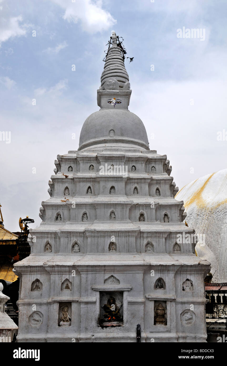 Swayambhunath Buddhist stupa temple Asia Nepal Kathmandu religion ...