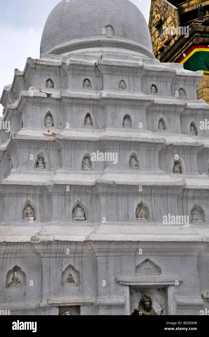 Swayambhunath Buddhist stupa temple Asia Nepal Kathmandu religion ...