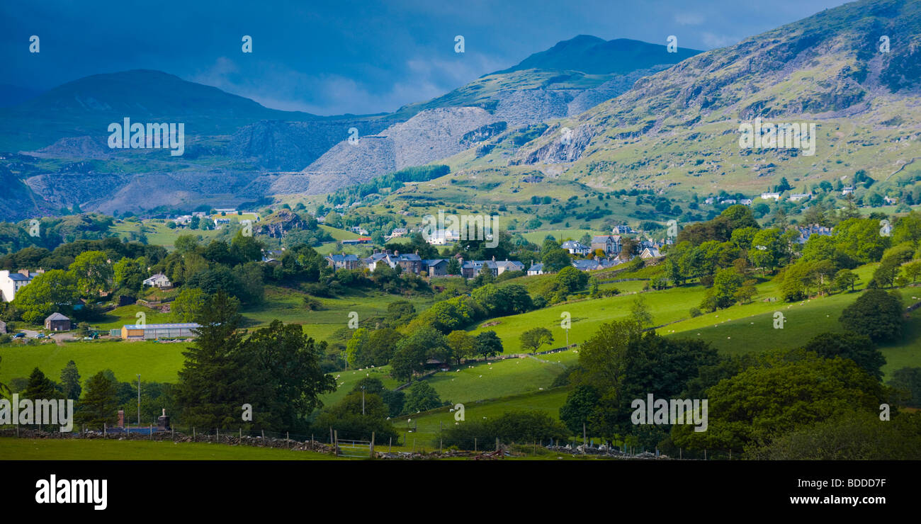 Llan Ffestiniog The Vale of Ffestiniog Gwynedd Wales Stock Photo - Alamy