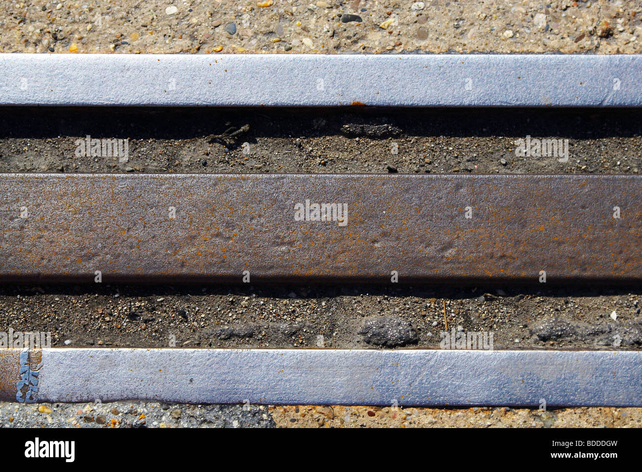 rails of a railroad Stock Photo - Alamy