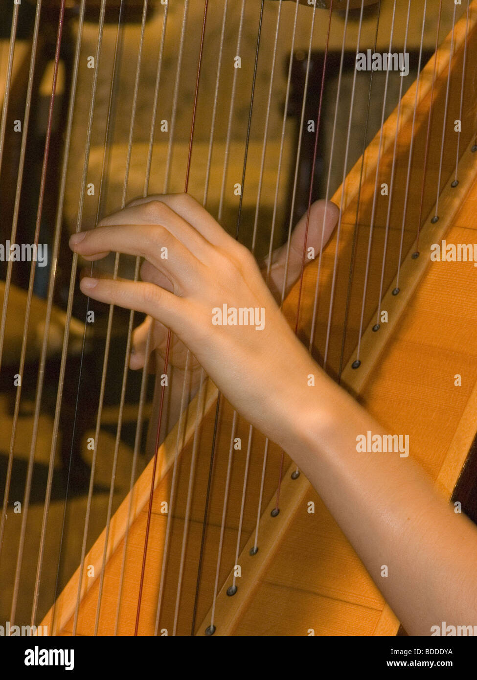Harp strings hi-res stock photography and images - Alamy